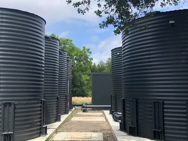 10,000-gallon water storage tank for efficient water management
