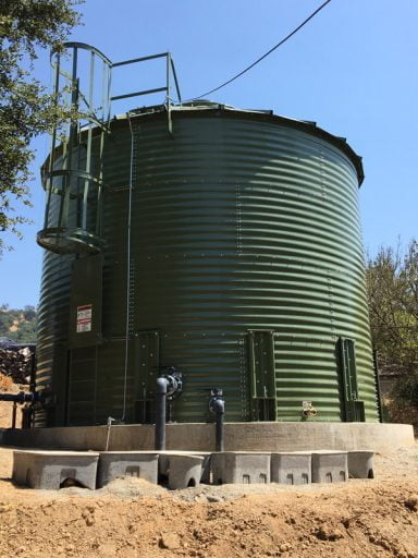 20,000 Gallon Water Storage Tank: A Human-Touched Solution